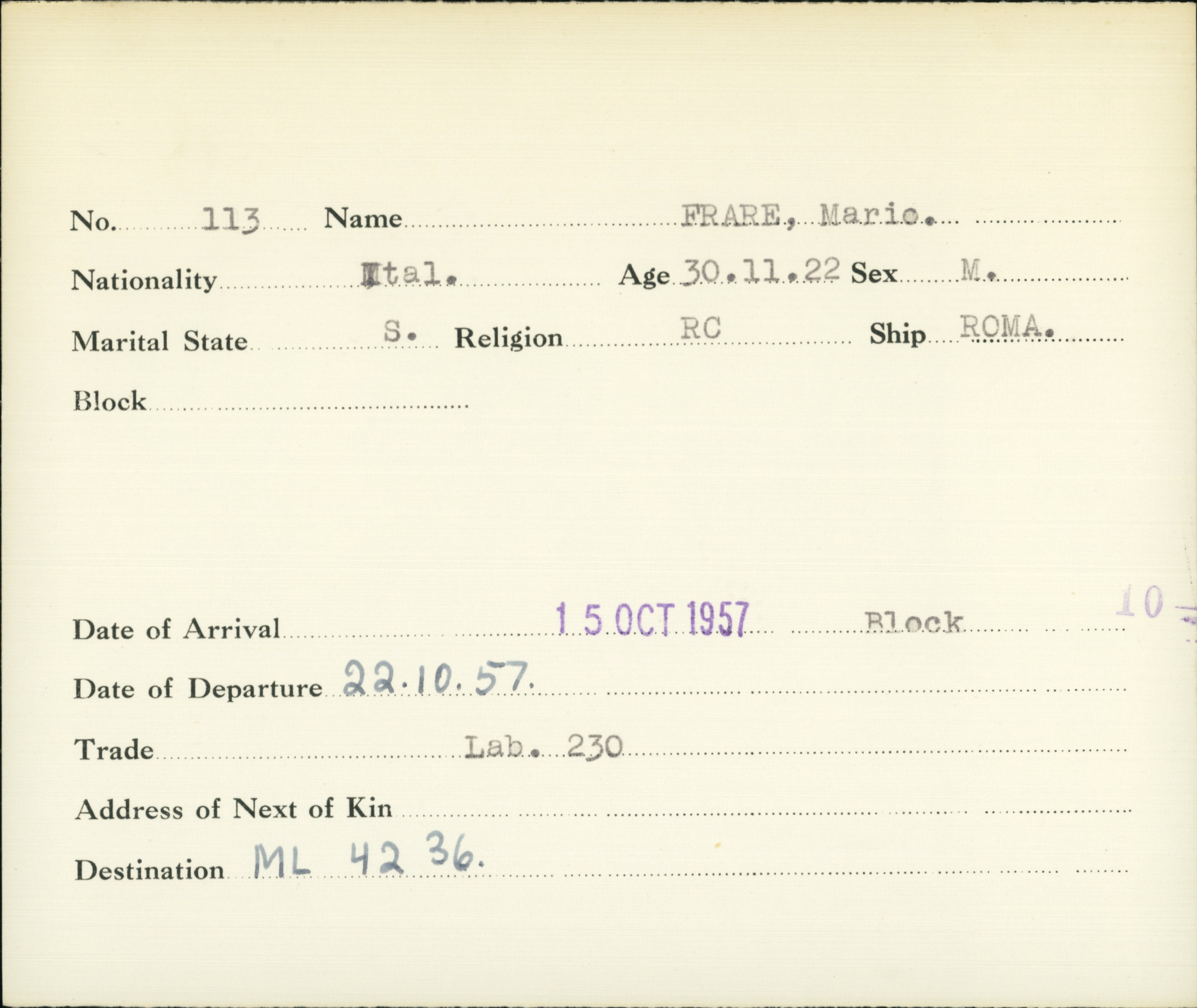 Bonegilla | Migrant Experience